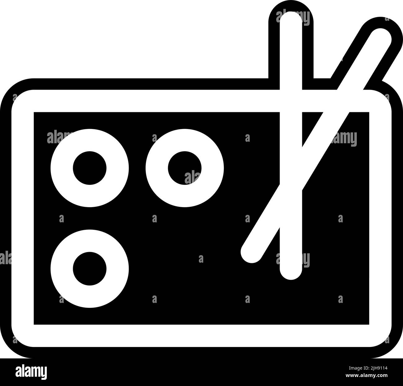 Tuna maki sushi roll Black and White Stock Photos & Images - Alamy