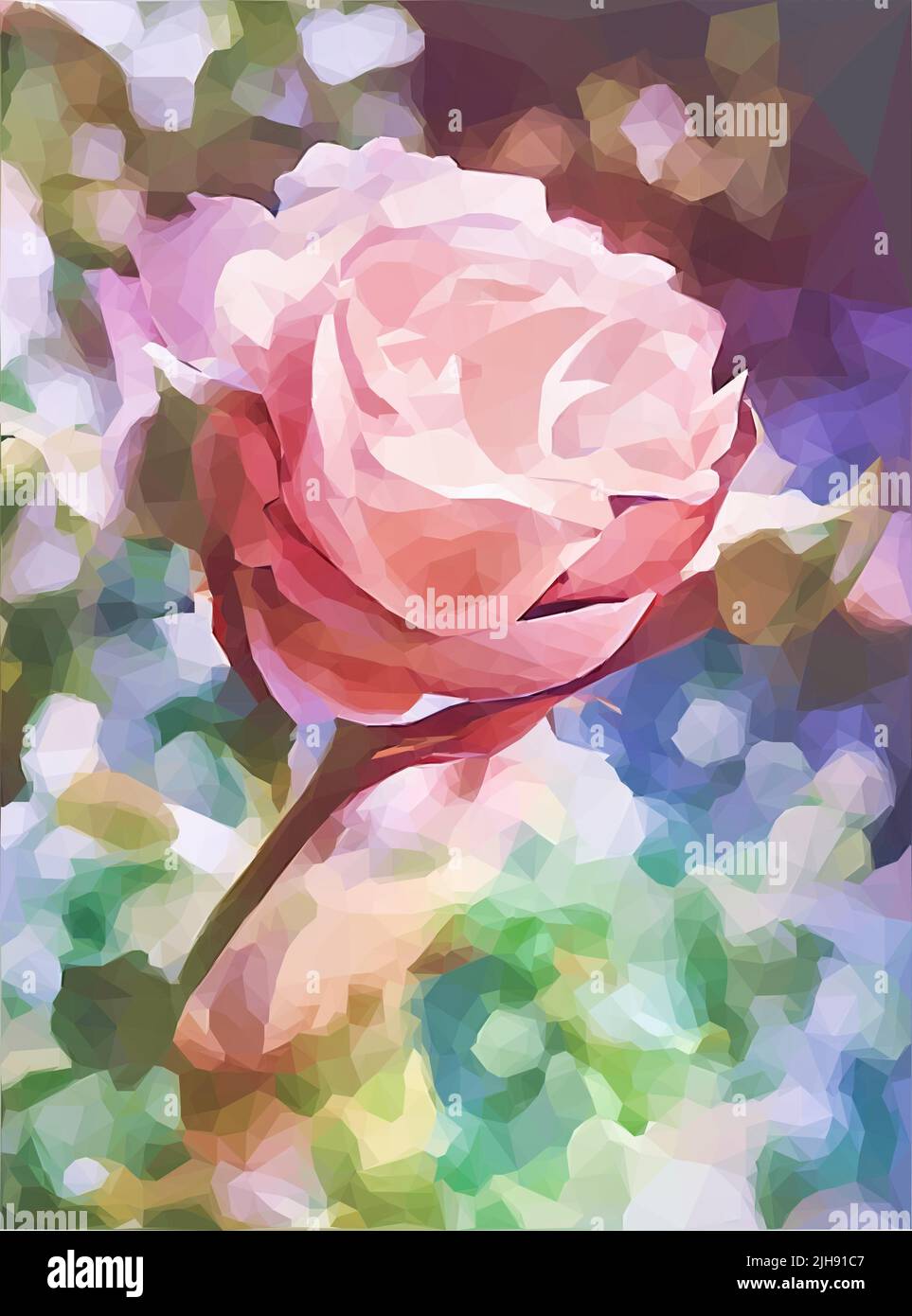 Flower in bokeh Stock Vector Images - Alamy