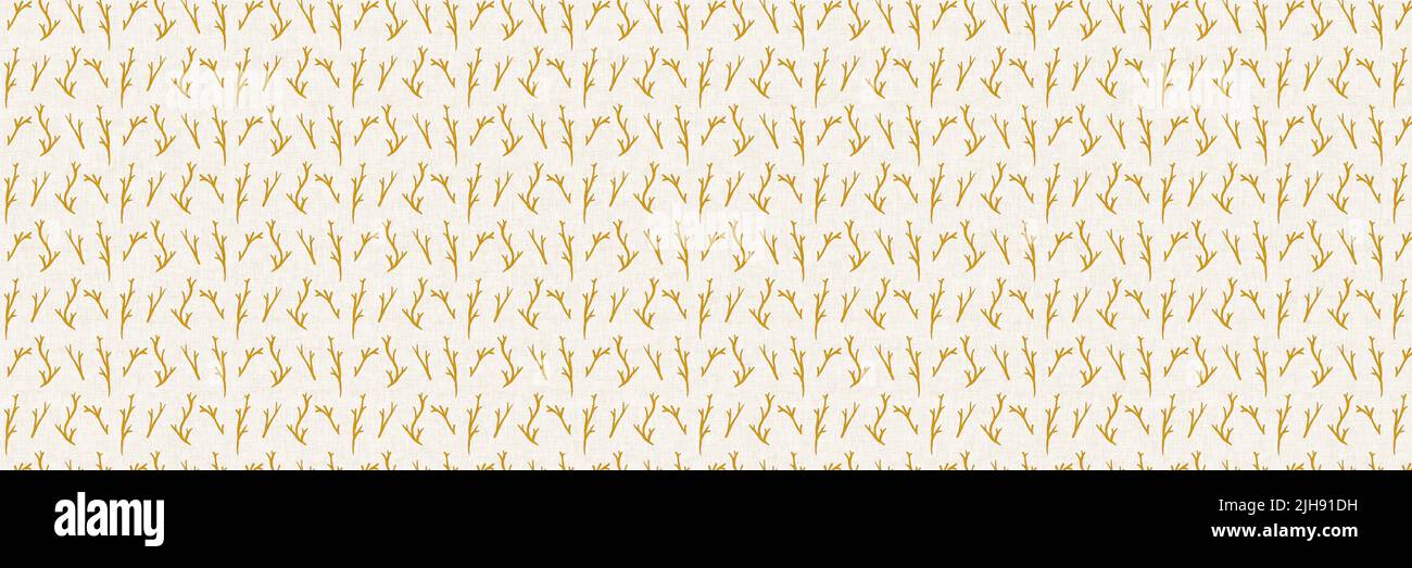 Gender neutral foliage leaf seamless raster border. Simple whimsical 2 ...