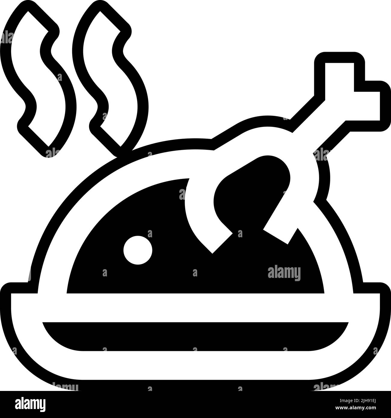 Hot tasty roasted chicken Black and White Stock Photos & Images - Alamy