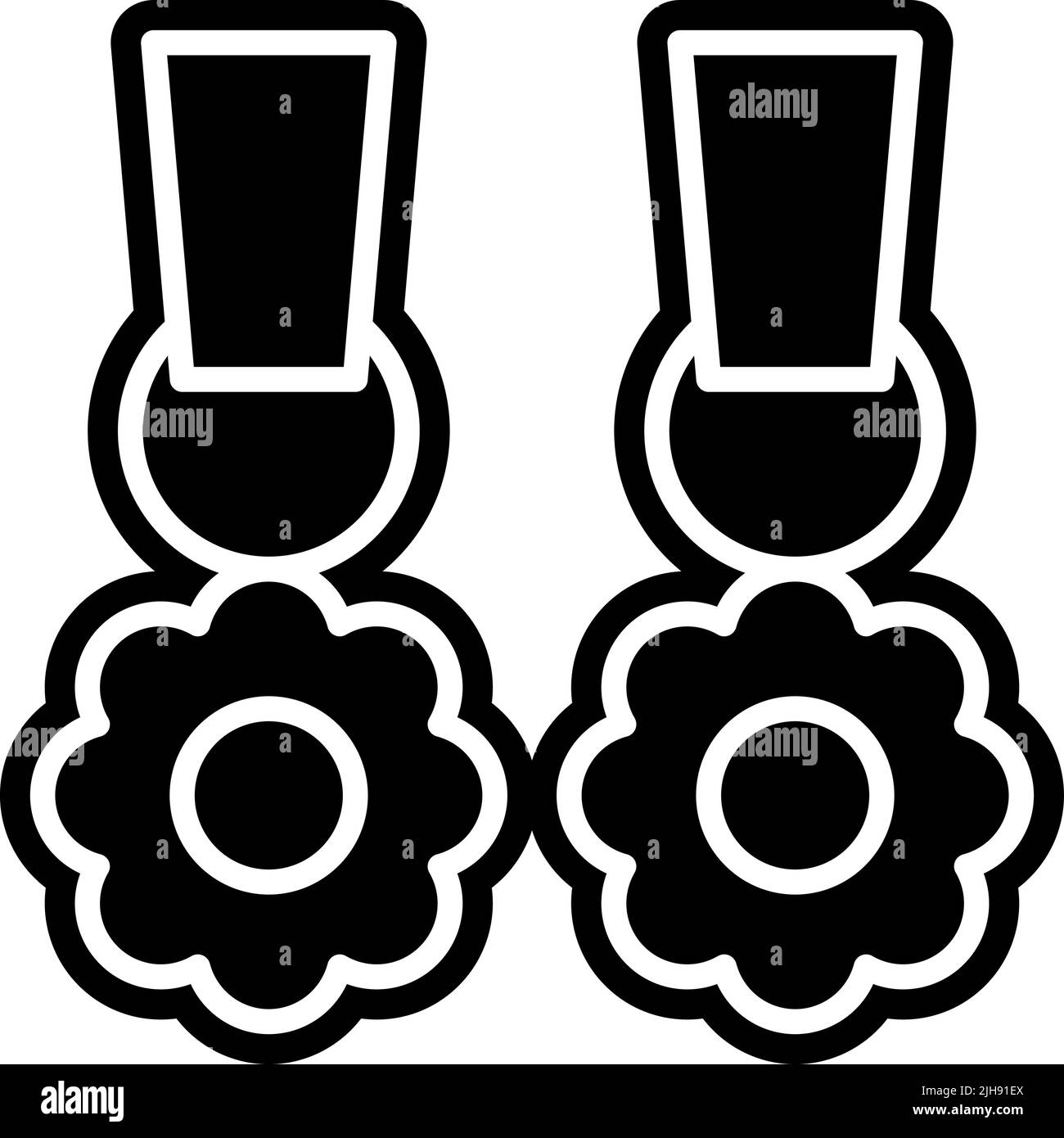 Earring bundle Stock Vector Images - Alamy