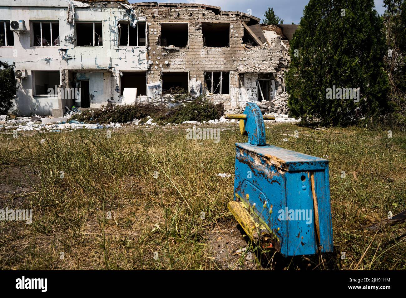 July 16, 2022, Slovians'k, Donets'k Oblast, Ukraine: Children's ...
