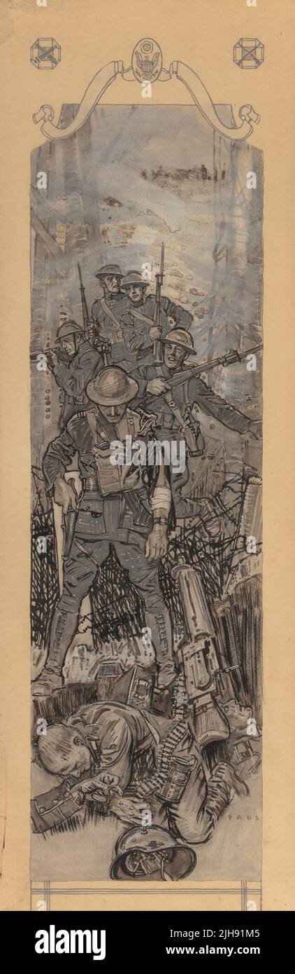 America’s Greatest Battle (1919) American World War I illustration by ...