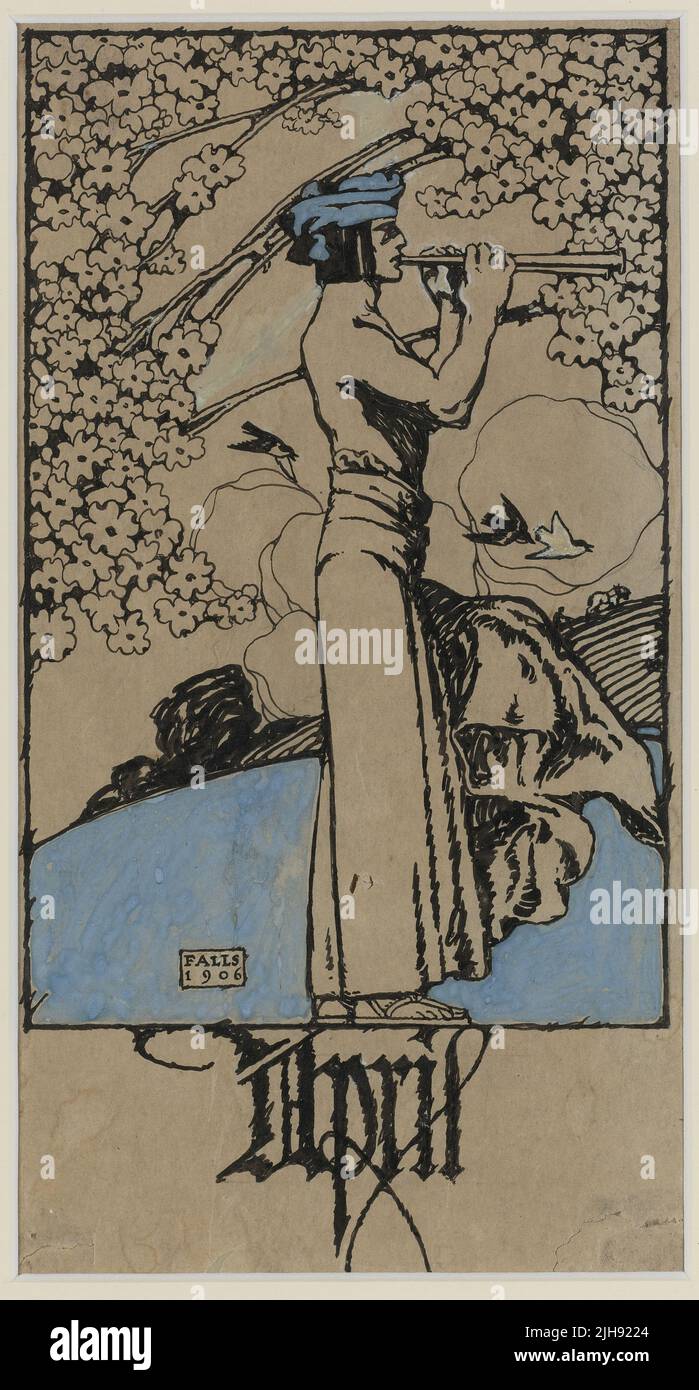 April (1906) painting by Charles Buckles Falls Stock Photo - Alamy