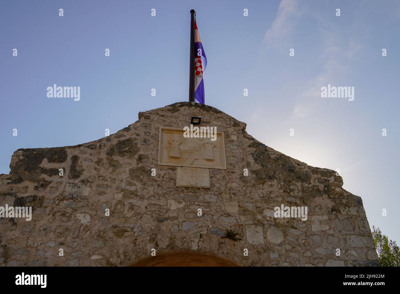 Nin, Croatia 4th July 2022: Statue of bishop Grgur Ninski, famous ...