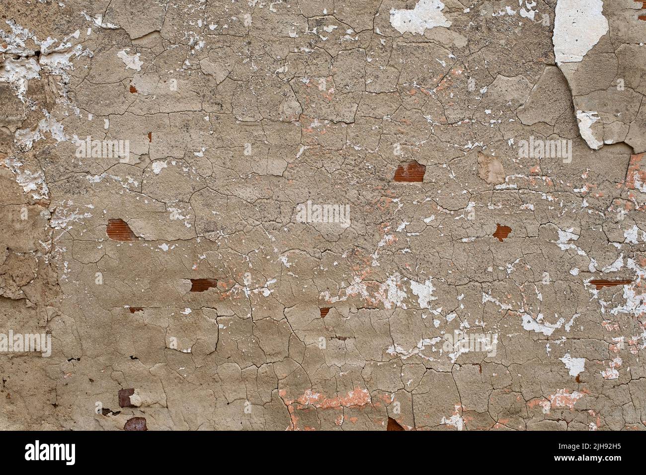 Old weathered wall with worn out plaster, grunge background Stock Photo ...