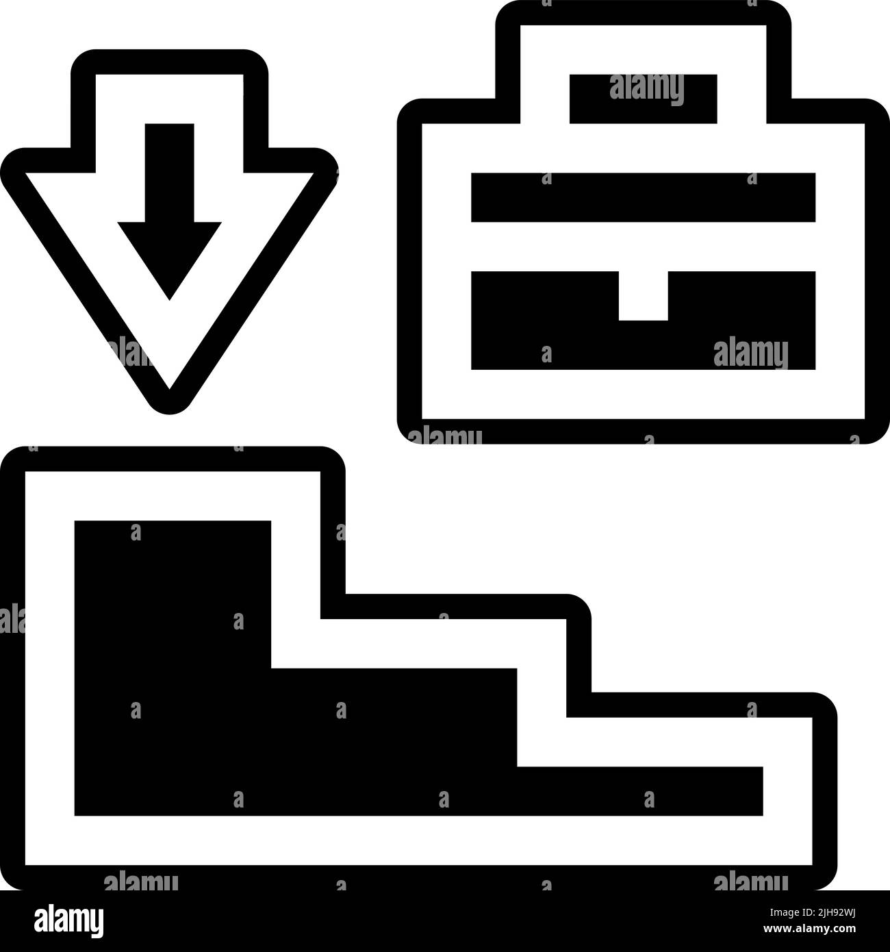Increase and decrease suitcase Stock Vector Image & Art - Alamy
