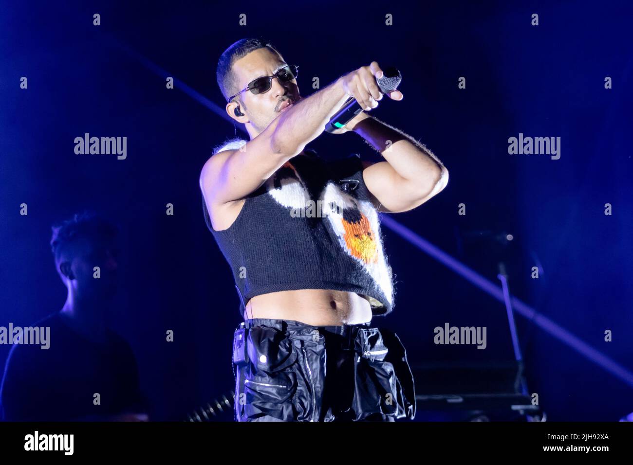 Piazza del Popolo, San Severino Marche, Italy, July 15, 2022, Mahmood ...