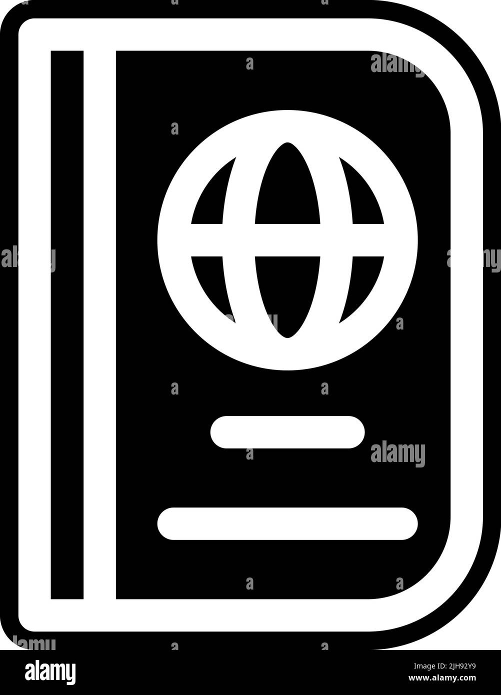 Suitcase with passport Black and White Stock Photos & Images - Alamy