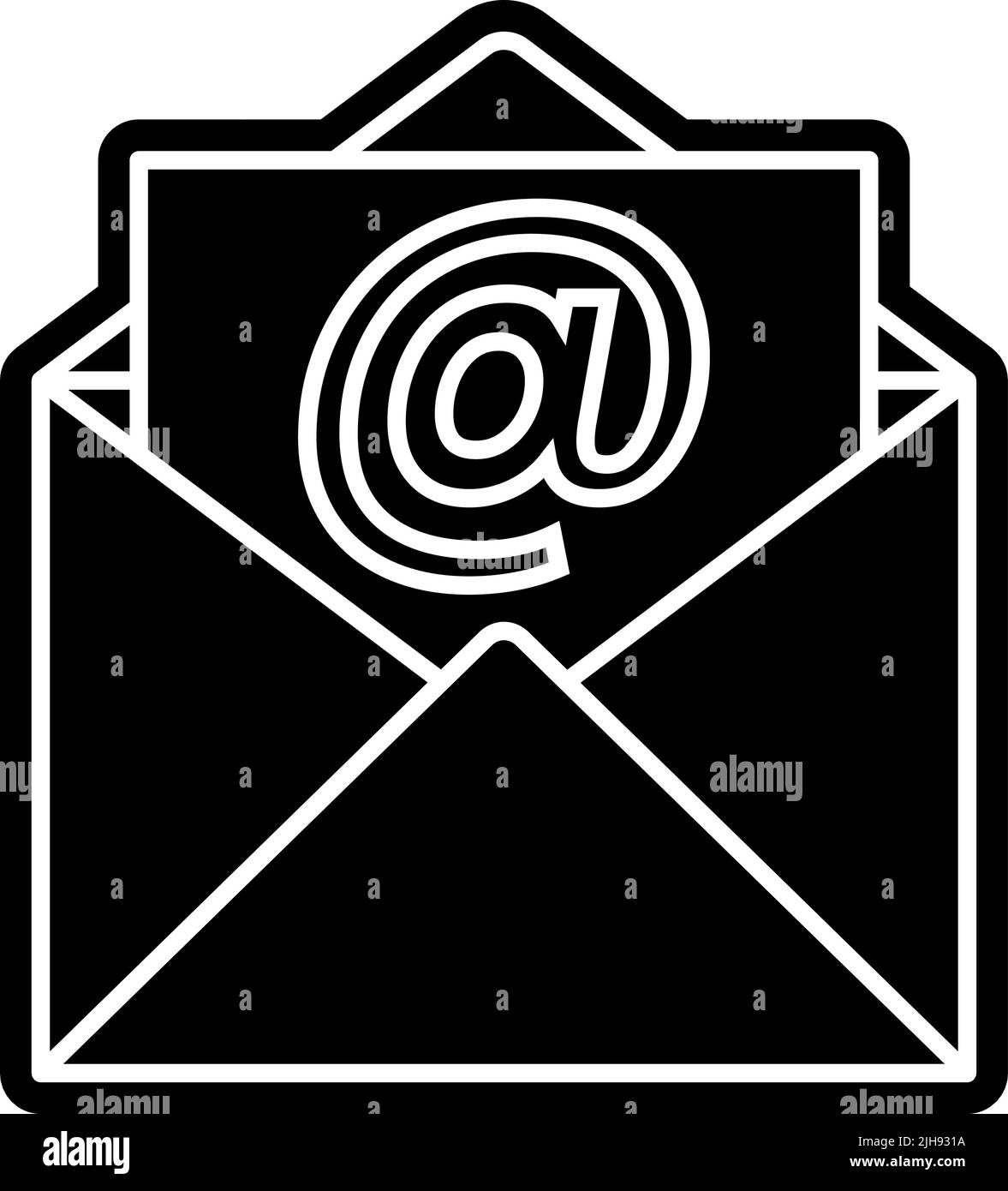 Using email computer screen Stock Vector Images - Alamy