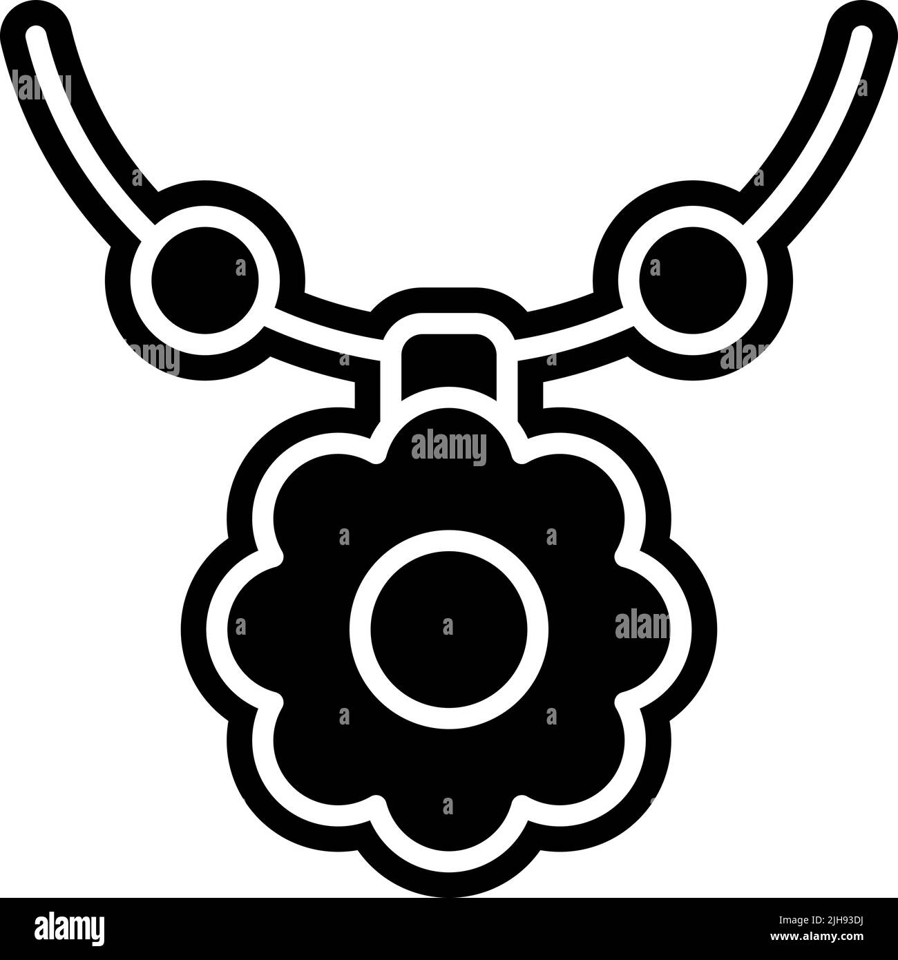 Jewelry pearl necklace jewellery Black and White Stock Photos & Images ...