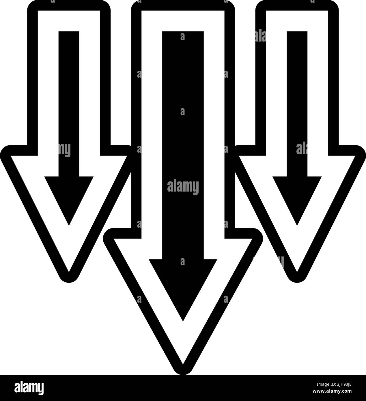 Increase and decrease decrease Stock Vector Image & Art - Alamy