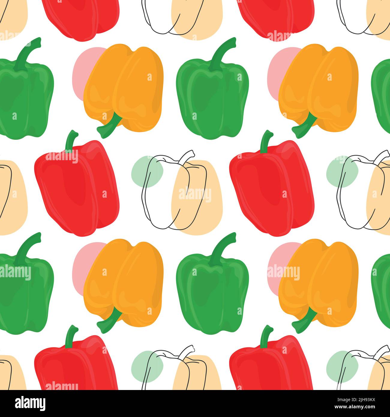 Drawing green bell pepper hi-res stock photography and images - Alamy