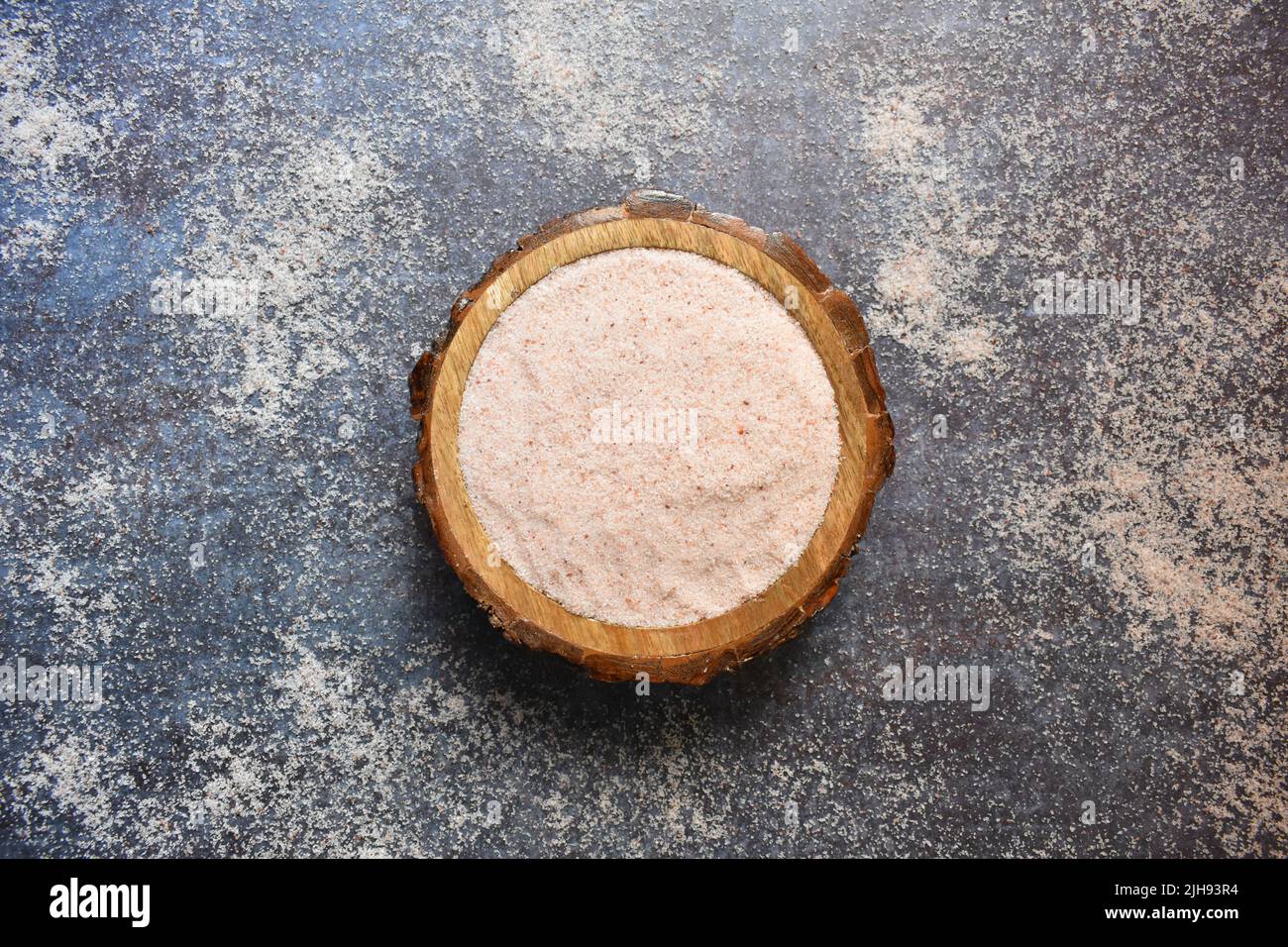 Raw organic dried rock salt powder Stock Photo - Alamy