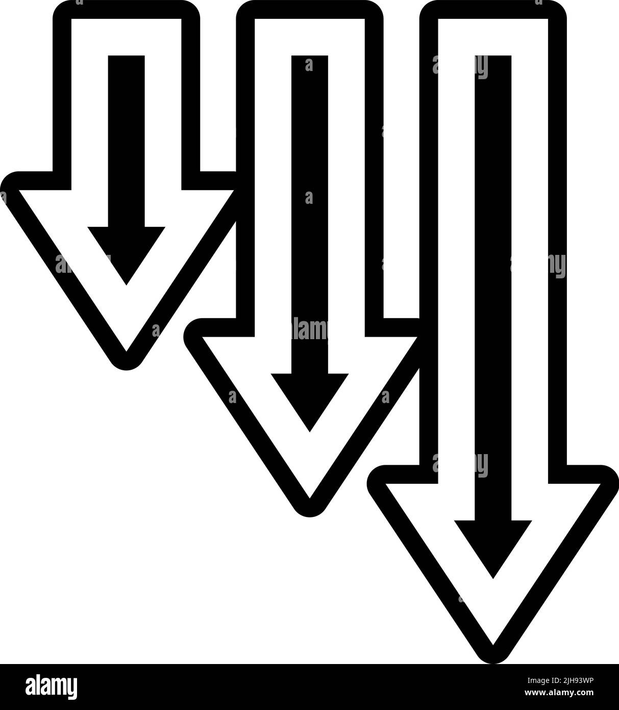 Increase and decrease decrease Stock Vector Image & Art - Alamy