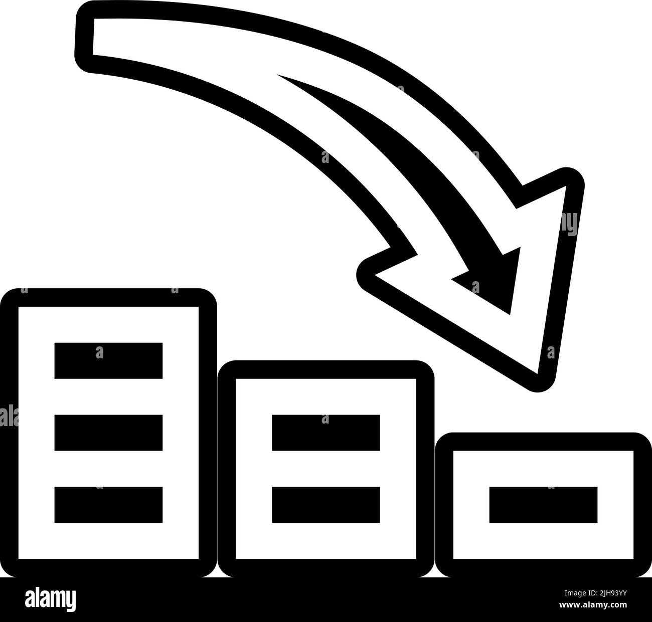 Increase and decrease decrease Stock Vector Image & Art - Alamy