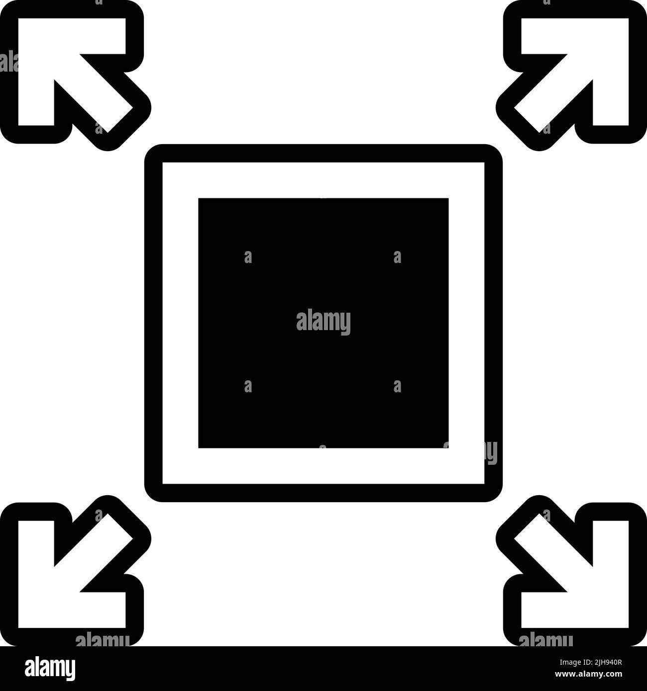 Increase and decrease resize Stock Vector Image & Art - Alamy