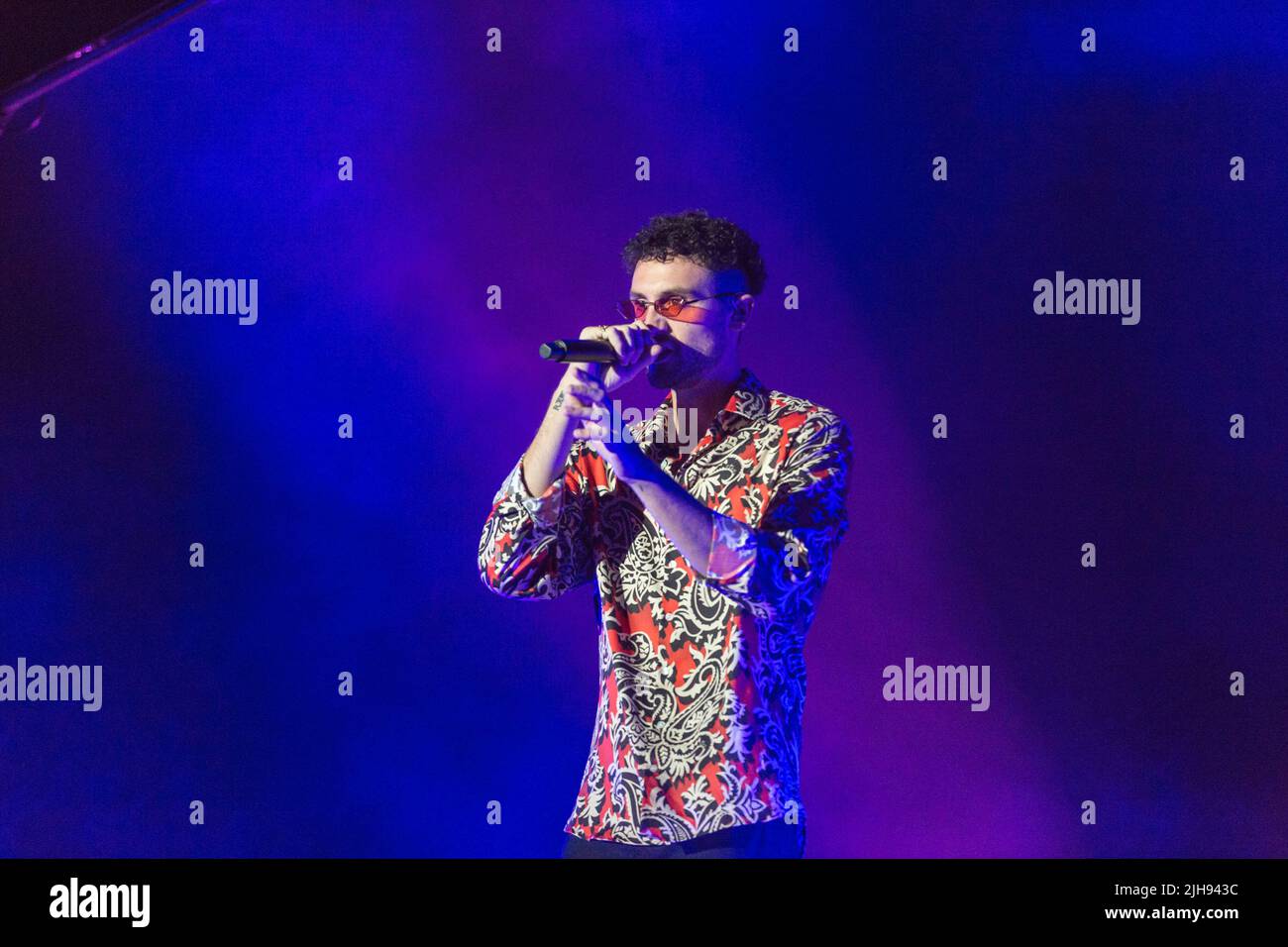 Carl Brave during the Italian singer Music Concert Carl Brave - tour ...