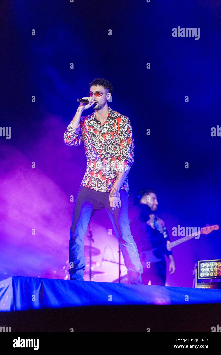 Carl Brave during the Italian singer Music Concert Carl Brave - tour ...