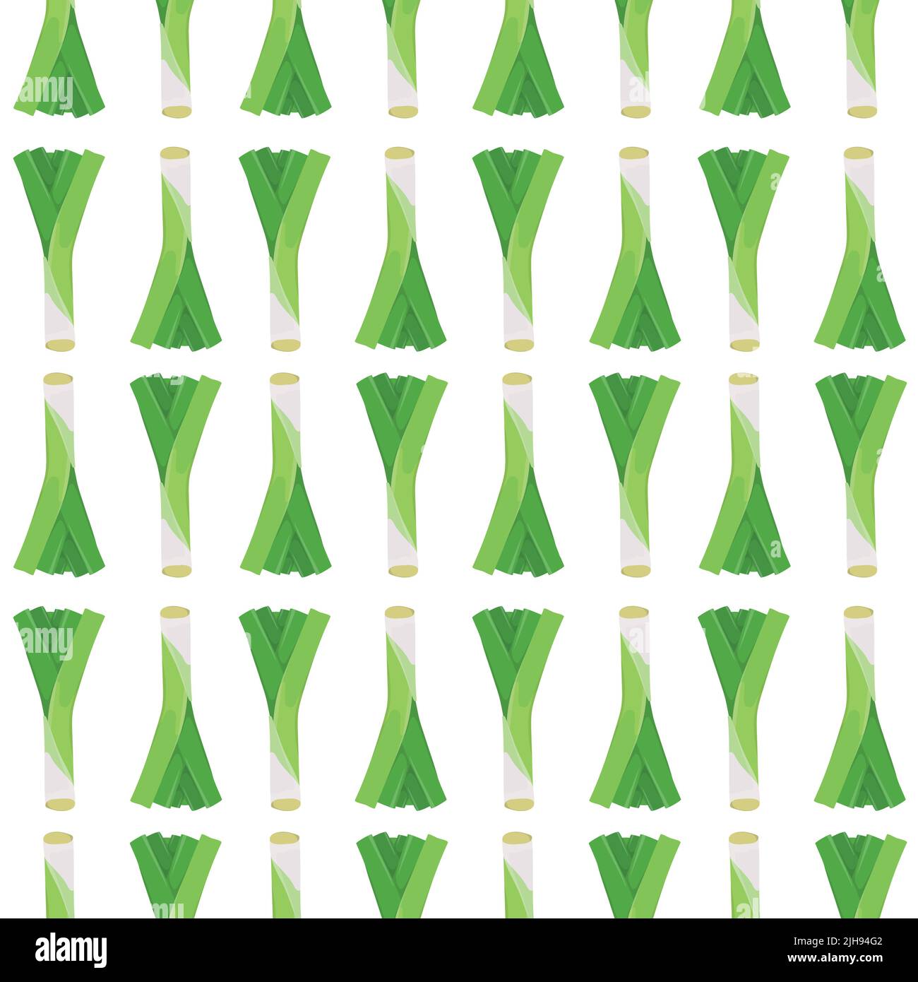 Seamless vector pattern background of leek made of simple illustrations ...