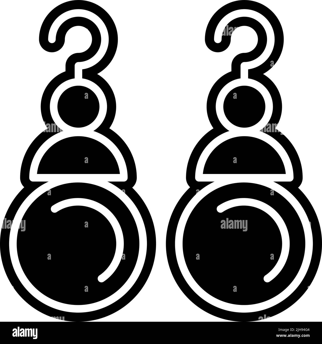 Pearl necklace earrings black Black and White Stock Photos & Images - Alamy