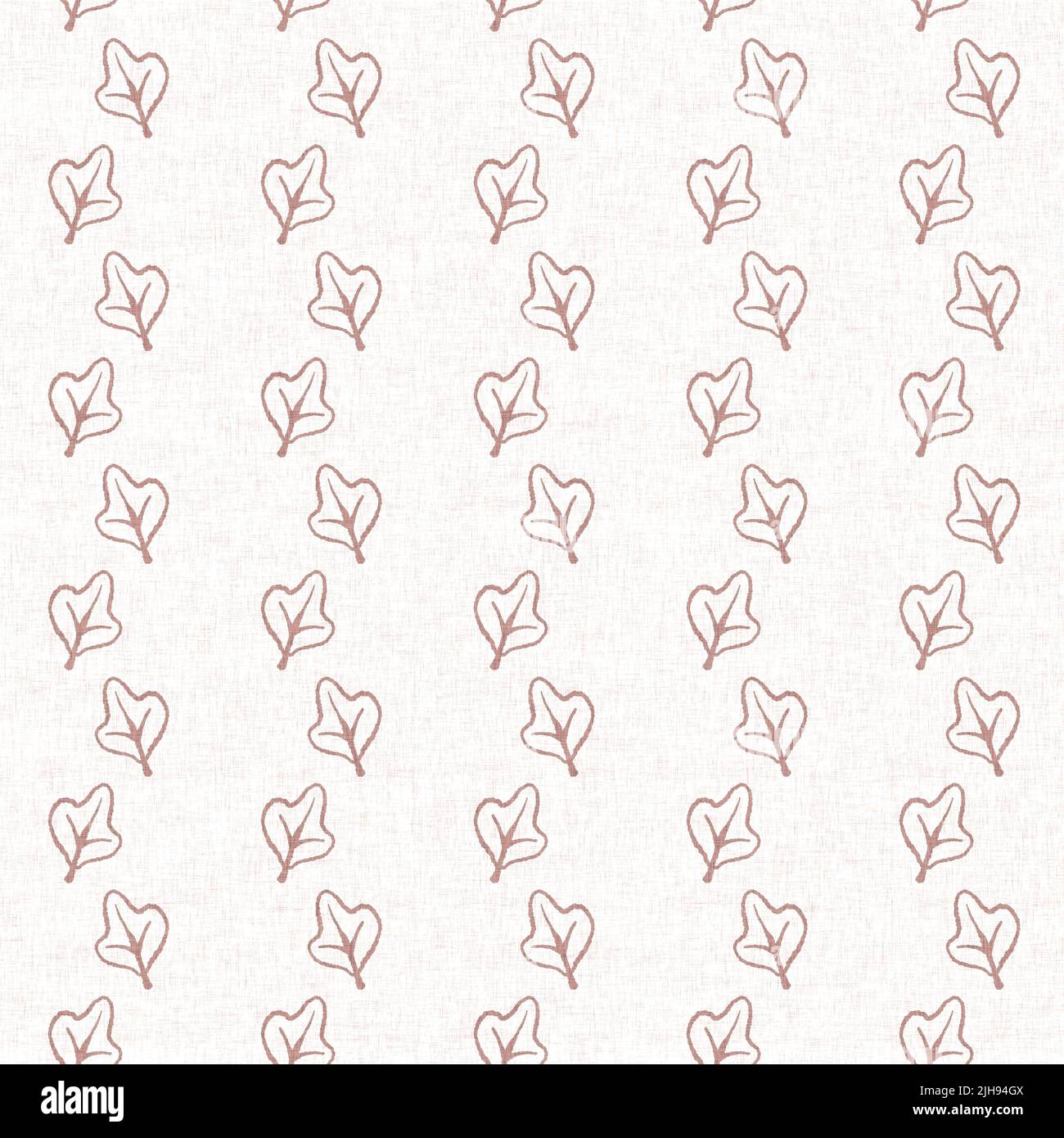 Gender neutral pink foliage leaf seamless raster background. Simple ...