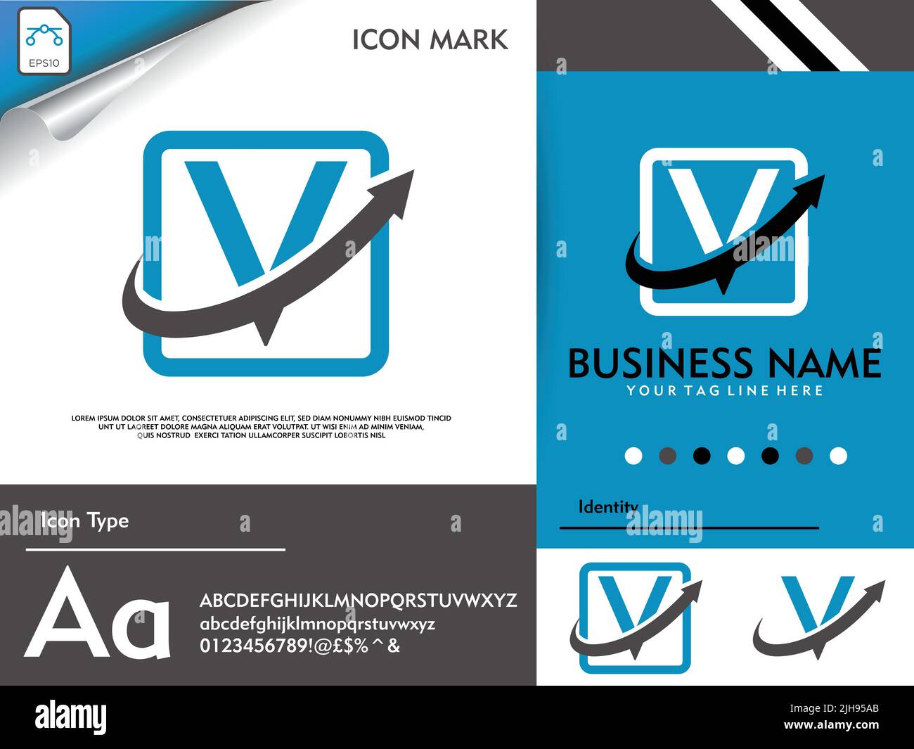 Finance logo with letter v premium vector Stock Vector Image & Art - Alamy