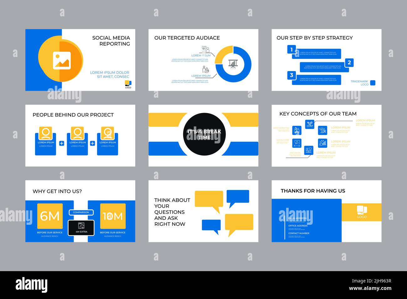 Social Media Strategy Presentation, Business Presentation, Pitch Deck ... Social Media Strategy Presentation, Business Presentation, Pitch Deck ...