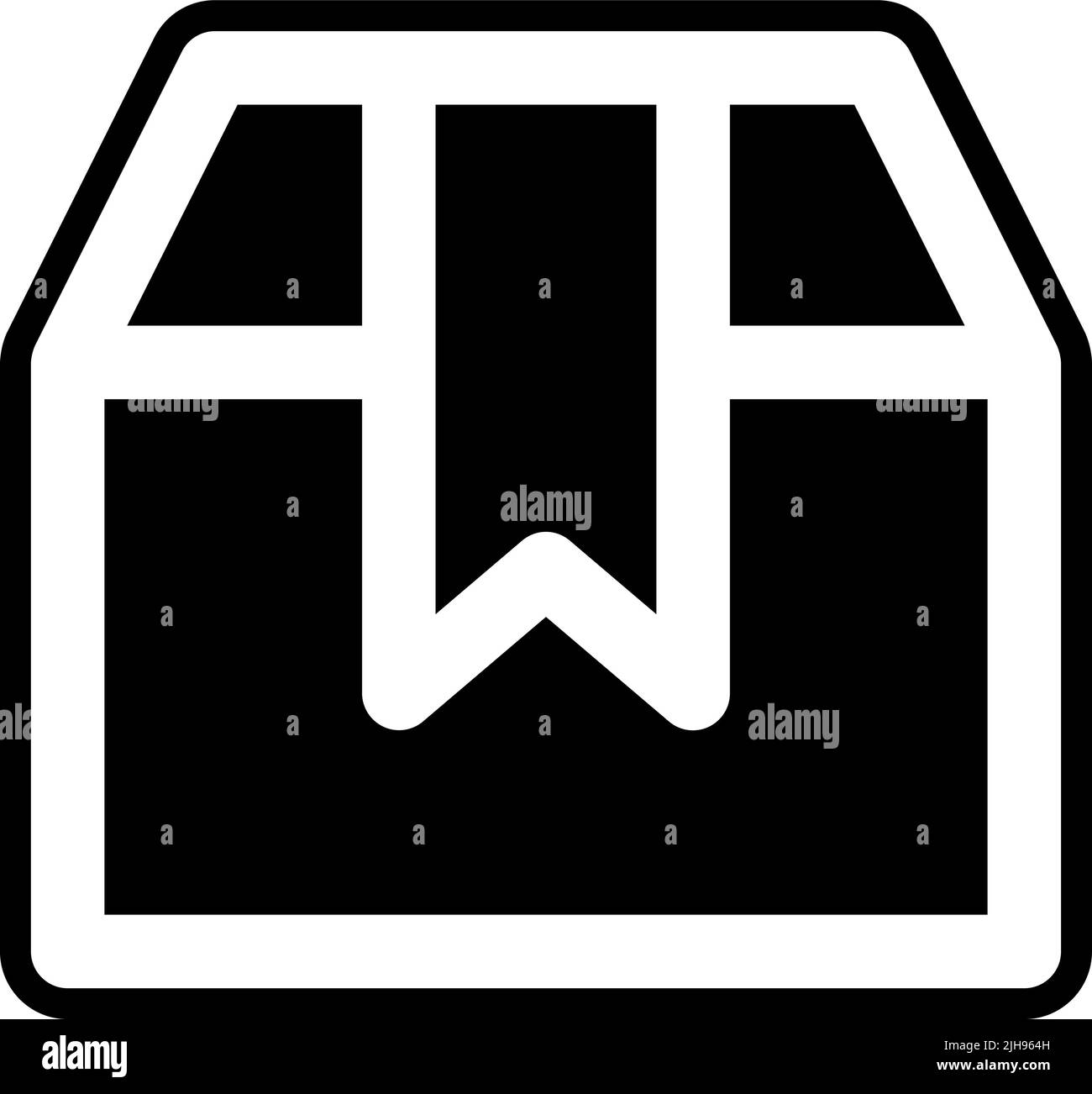 Online shopping delivery box Black and White Stock Photos & Images - Alamy