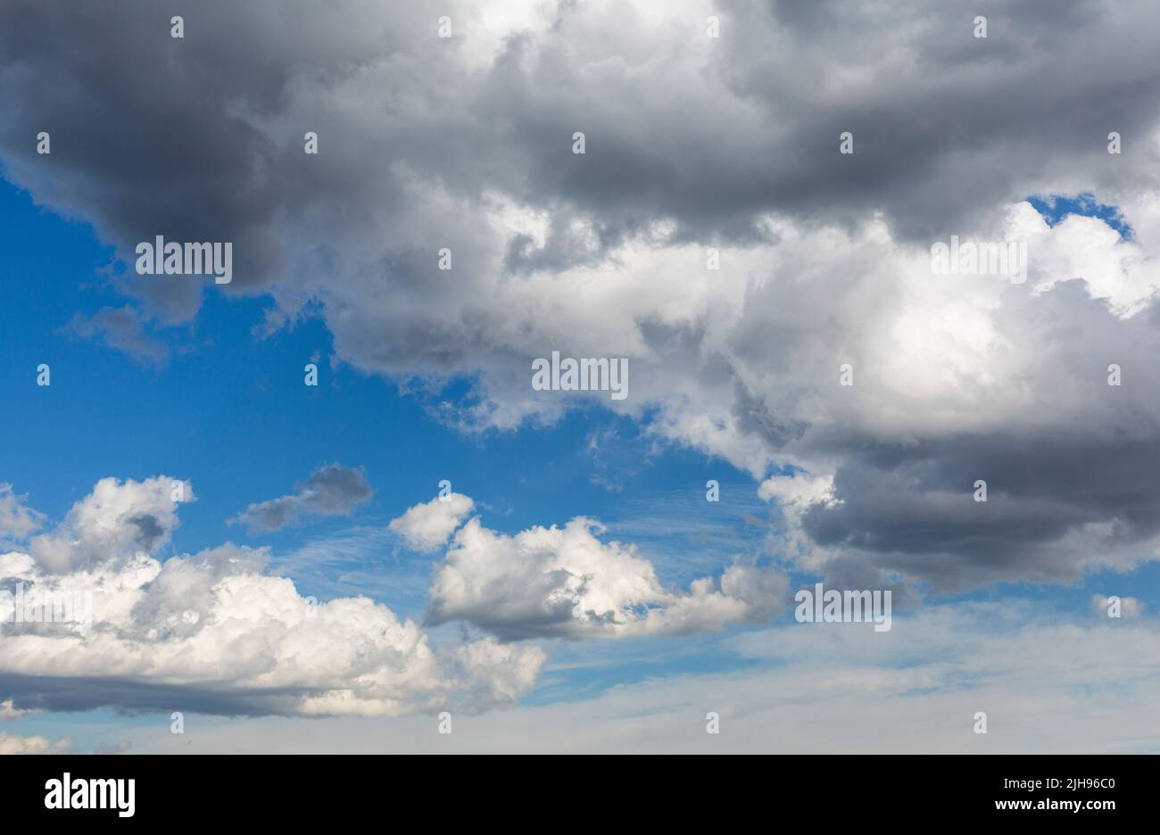 Grey cloudscape gathered in sky hi-res stock photography and images - Alamy