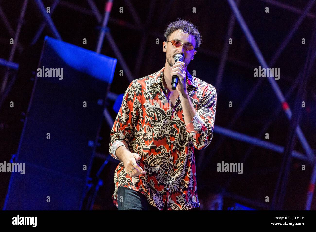 rock in roma, roma, Italy, July 15, 2022, Carl Brave during Carl Brave ...