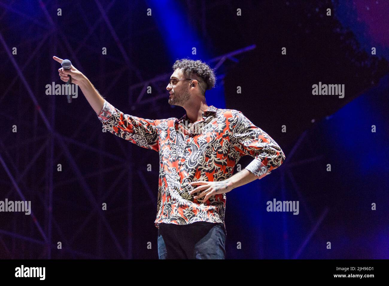 rock in roma, roma, Italy, July 15, 2022, Carl Brave during Carl Brave ...