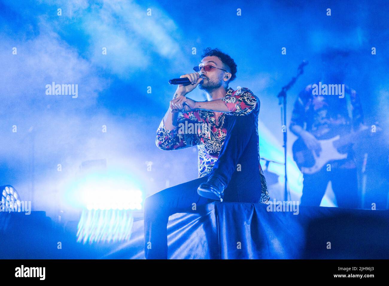 Carl Brave during the Italian singer Music Concert Carl Brave - tour ...