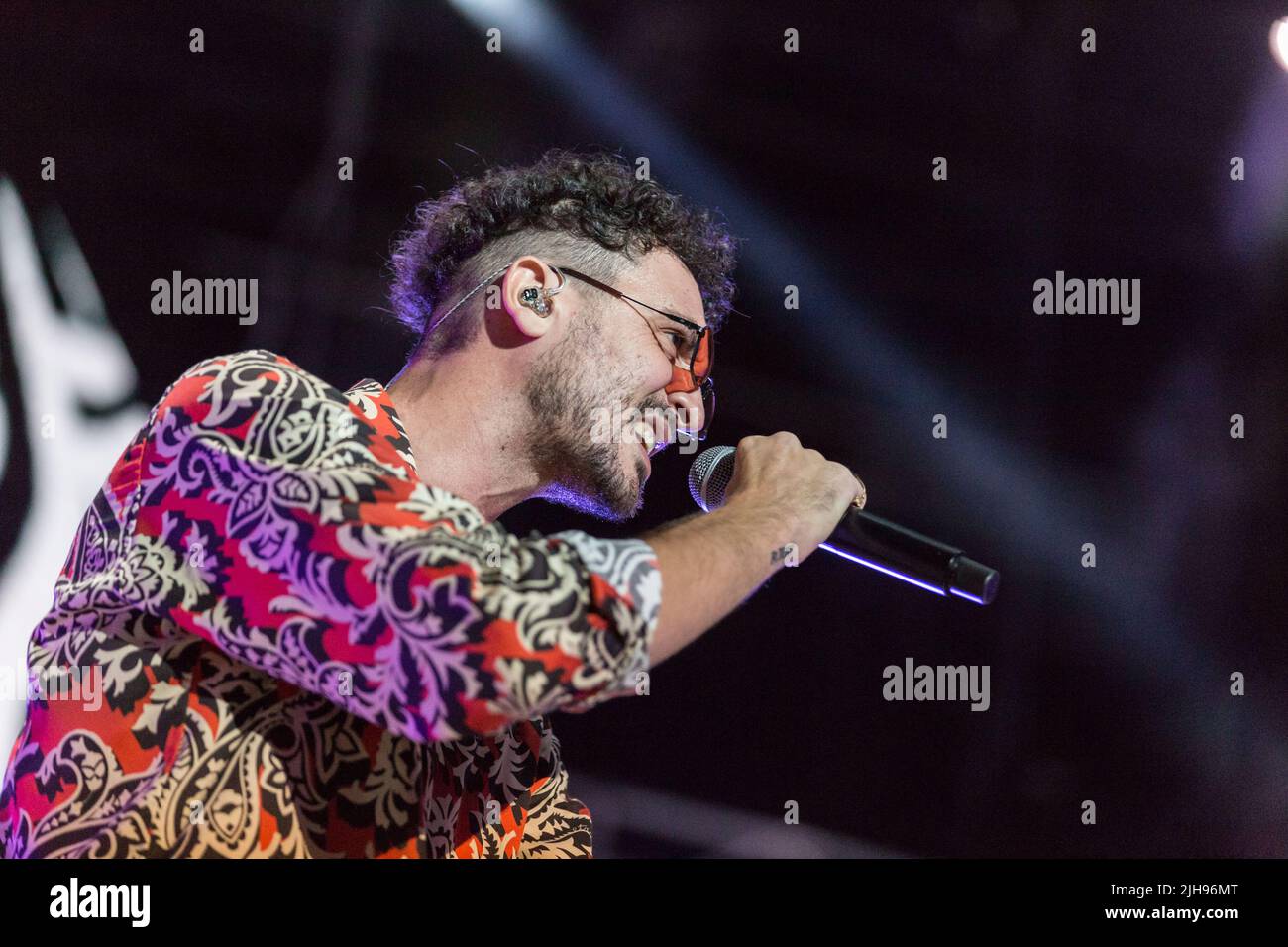 Carl Brave during the Italian singer Music Concert Carl Brave - tour ...