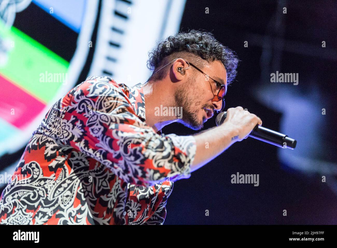rock in roma, roma, Italy, July 15, 2022, Carl Brave during Carl Brave ...