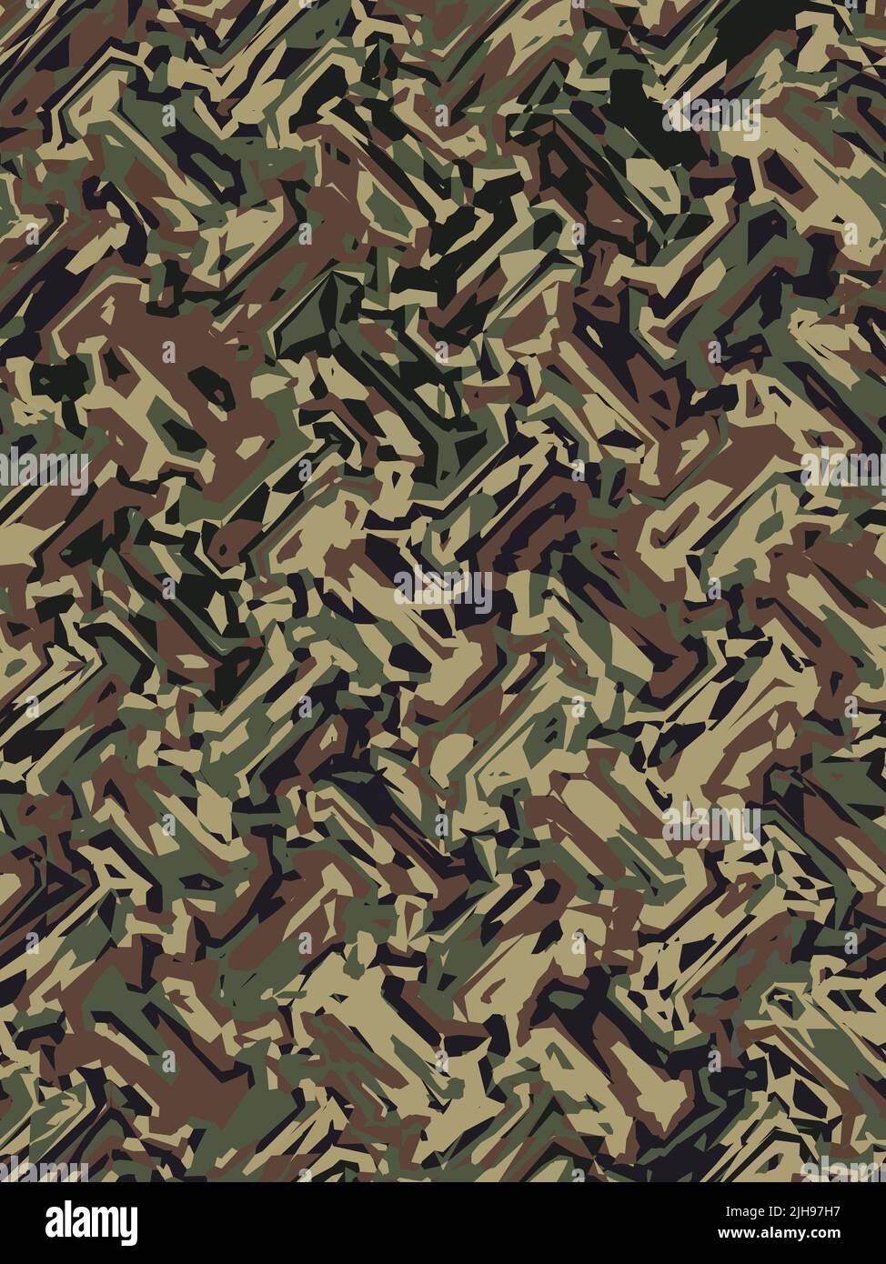 Abstract and contemporary digital art camouflage pattern Stock Photo ...