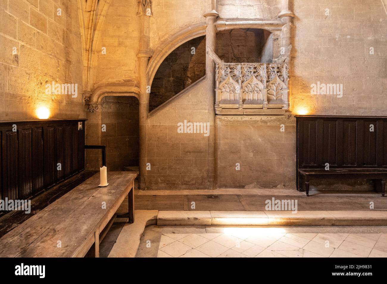 The monastery La Chartreuse Saint-Sauveur in Villefranche-de-Rouergue ...