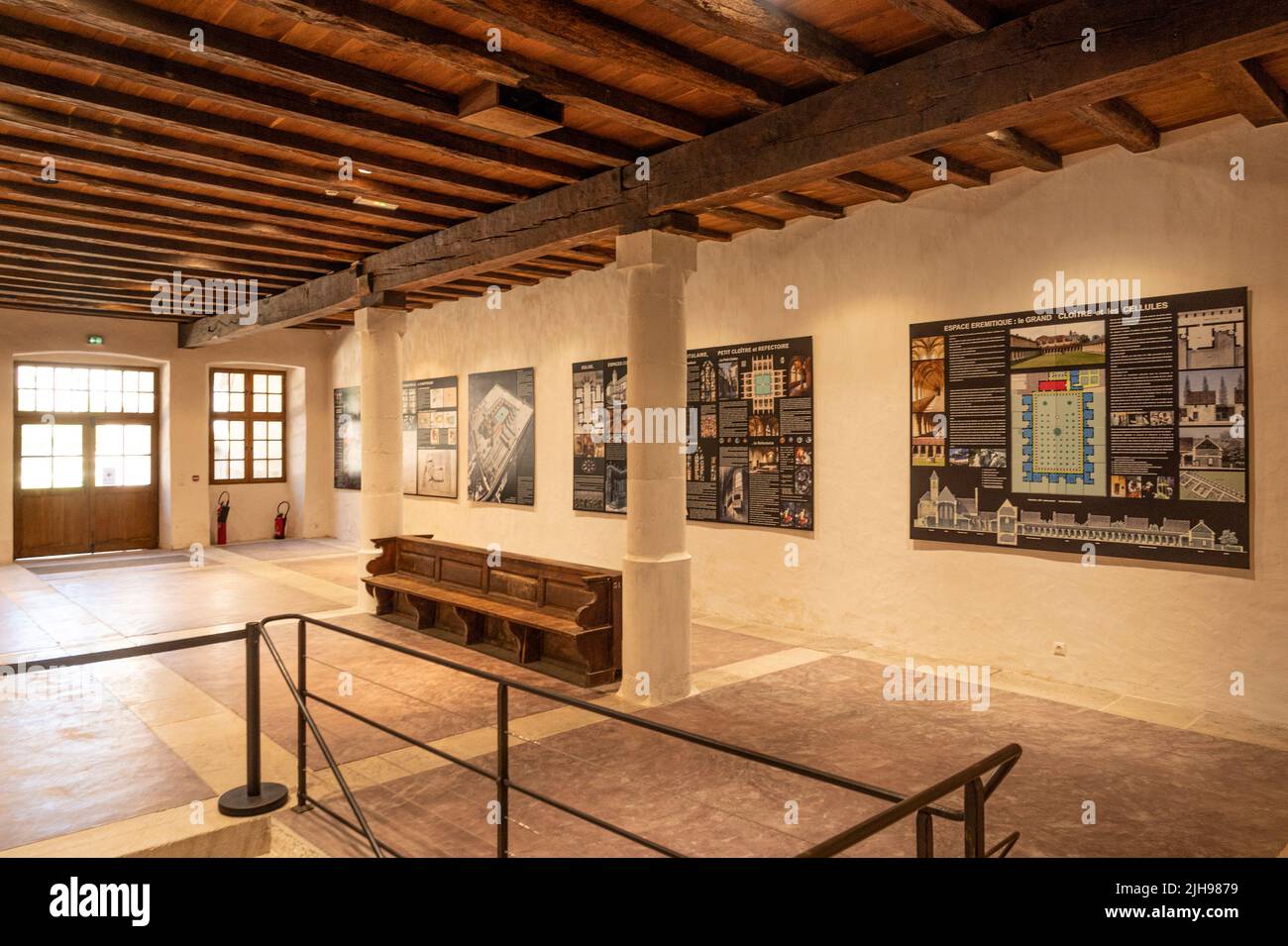 The monastery La Chartreuse Saint-Sauveur in Villefranche-de-Rouergue ...