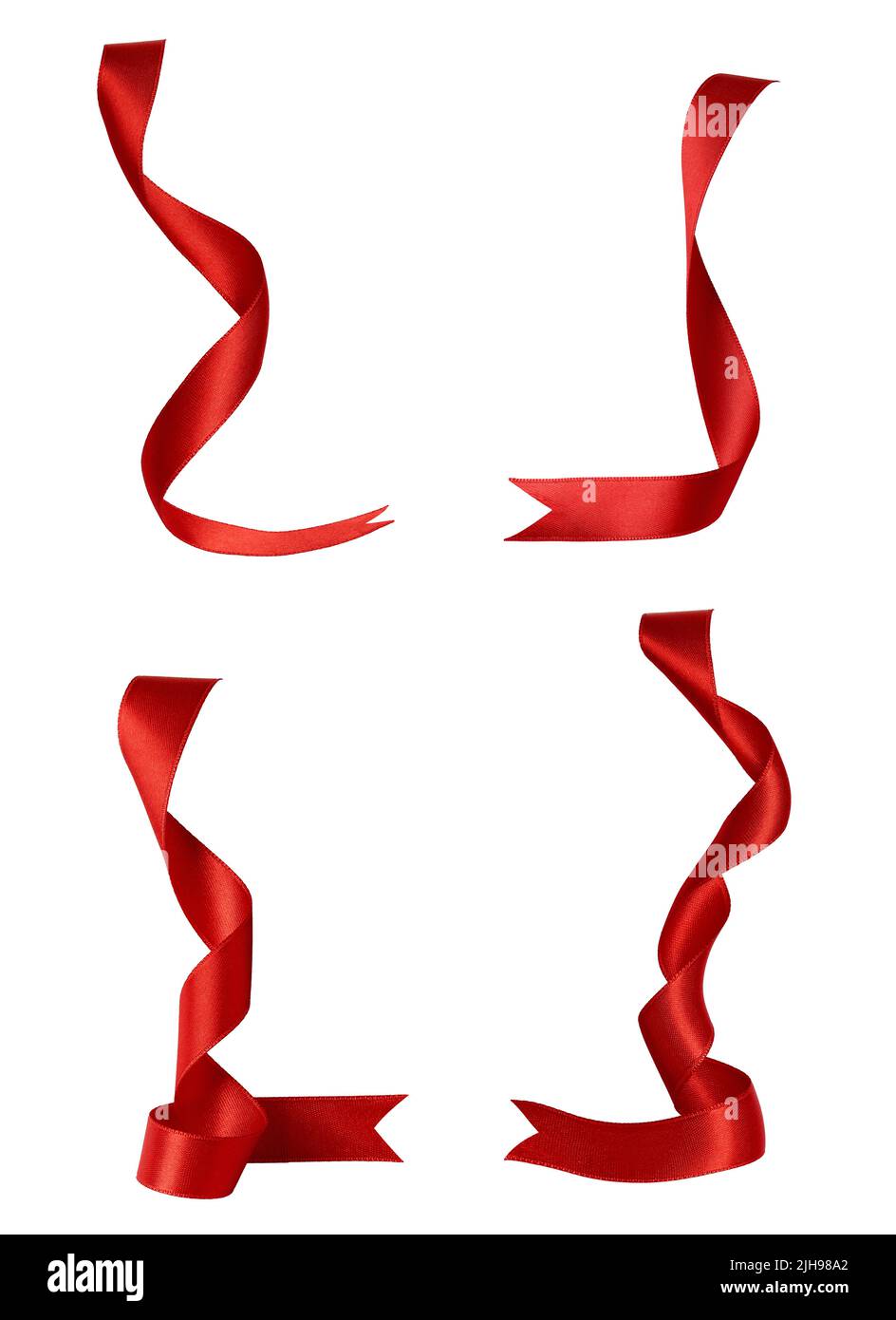 red ribbon bow celebration decoration Stock Photo - Alamy