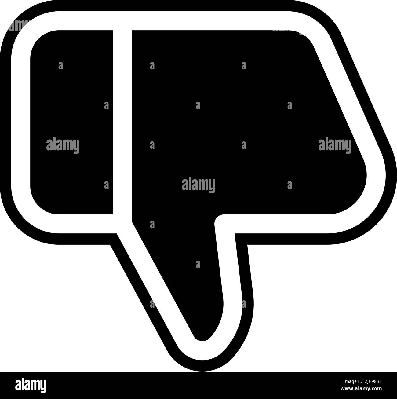 Social media dislike Stock Vector Image & Art - Alamy