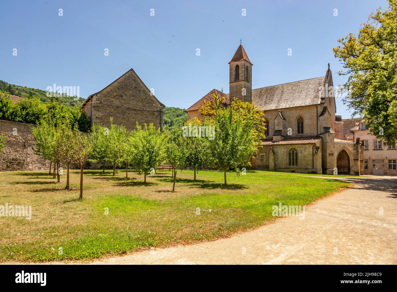 The monastery La Chartreuse Saint-Sauveur in Villefranche-de-Rouergue ...