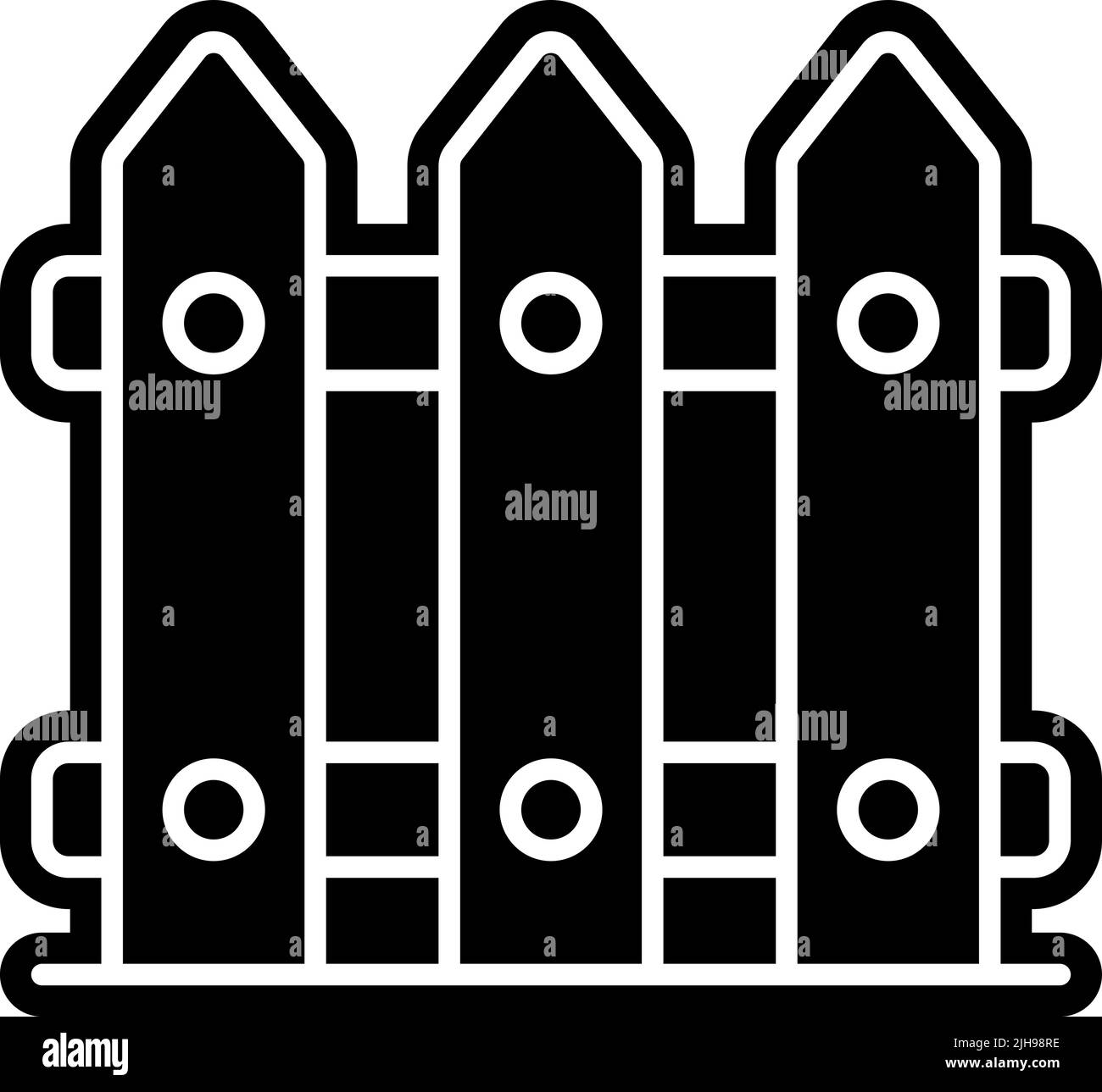 Spring fence Stock Vector Image & Art - Alamy