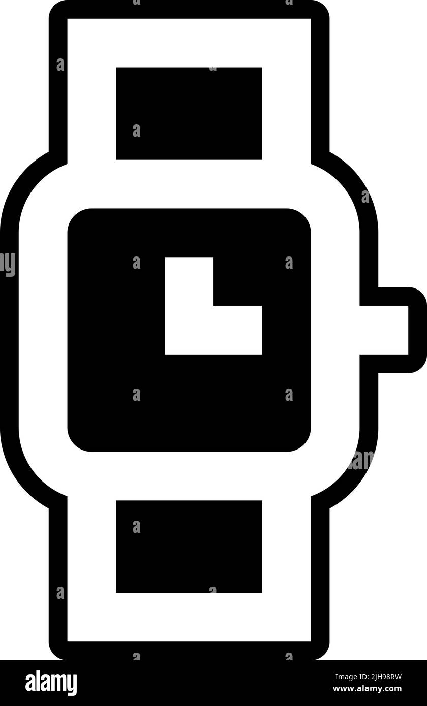 Time and date smartwatch Stock Vector Image & Art - Alamy