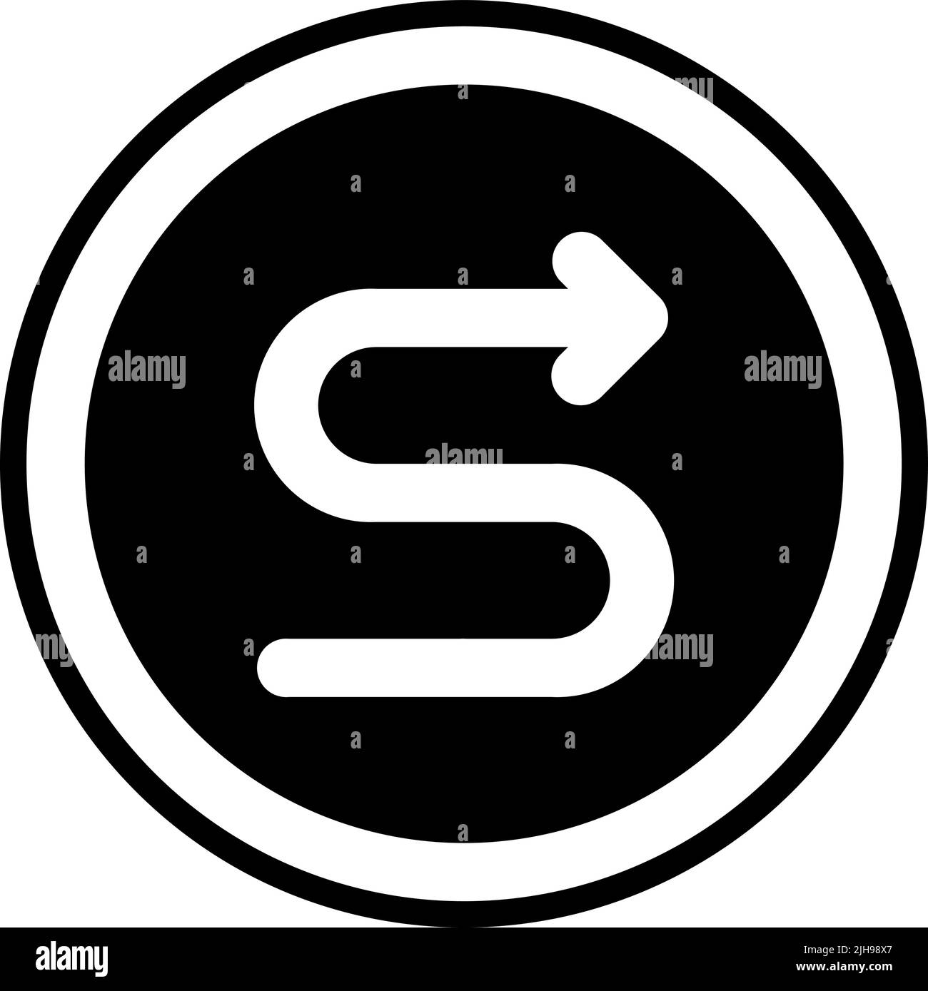 Arrow route Stock Vector Image & Art - Alamy