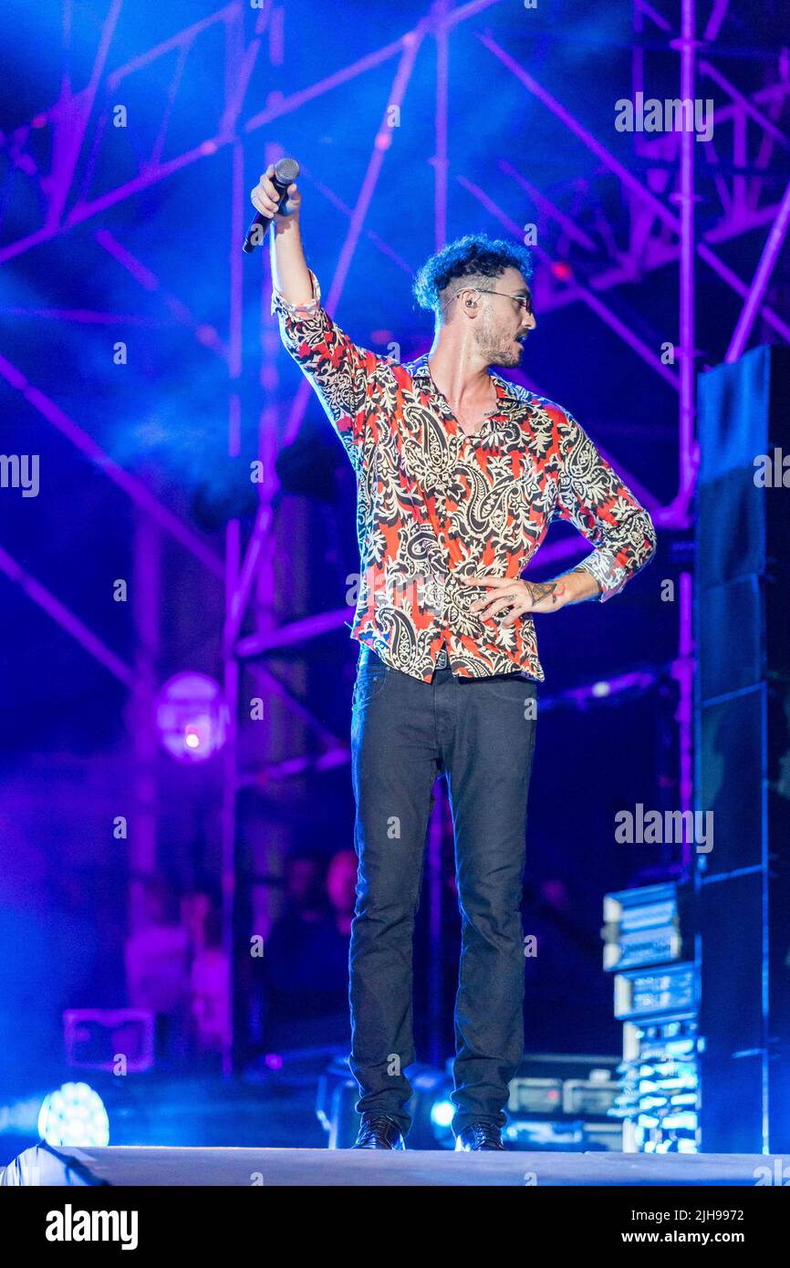 rock in roma, roma, Italy, July 15, 2022, Carl Brave during Carl Brave ...