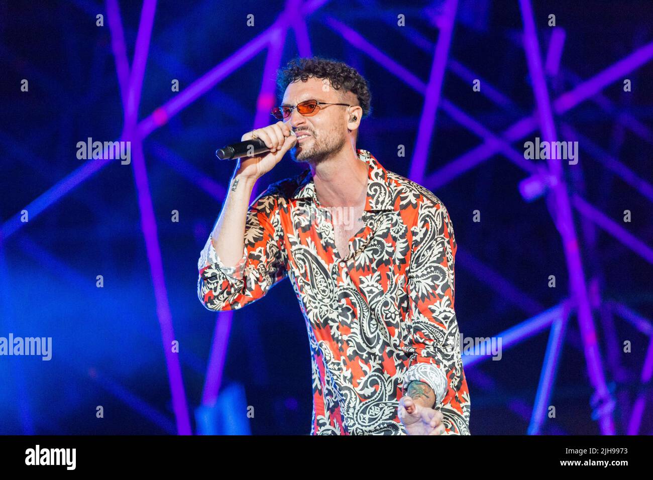 rock in roma, roma, Italy, July 15, 2022, Carl Brave during Carl Brave ...