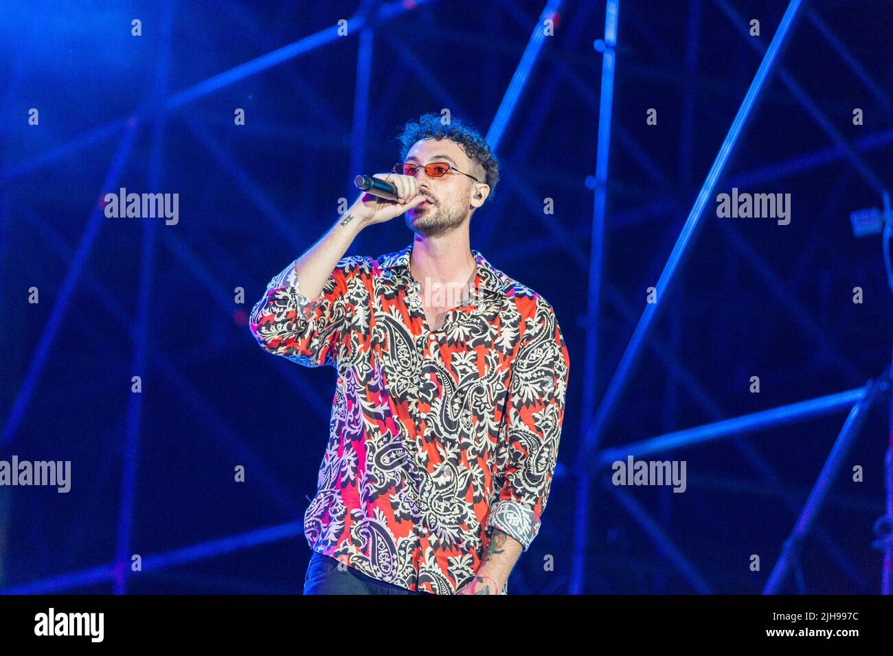 rock in roma, roma, Italy, July 15, 2022, Carl Brave during Carl Brave ...