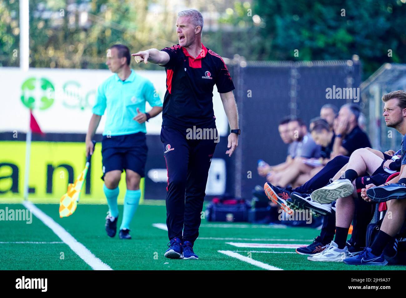 HELMOND, NETHERLANDS - JULY 16: Sven Swinnen of Helmond Sport during the Pre Season Friendly ...