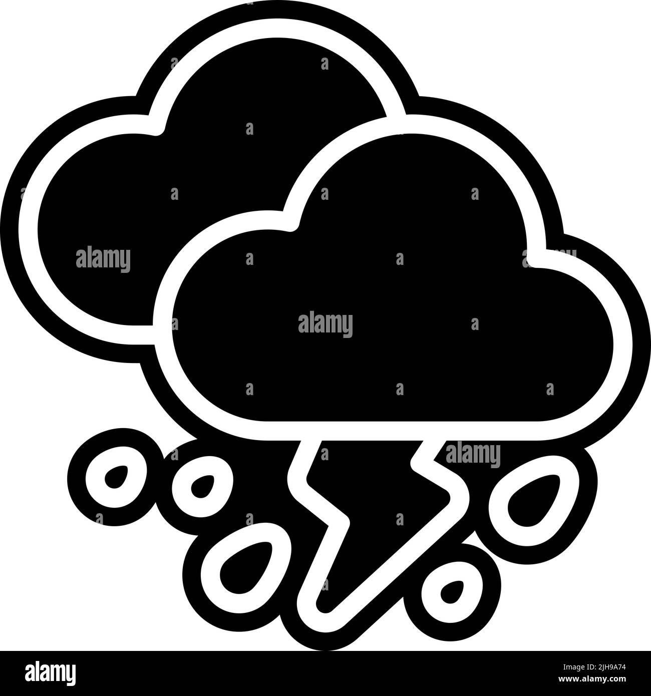 Weather thunderstorm Stock Vector Image & Art - Alamy