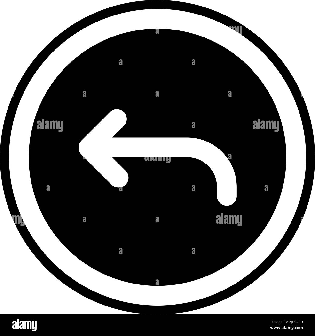 Arrow undo Stock Vector Image & Art - Alamy